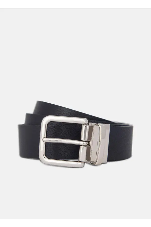 Vince 32mm Reversible Leather Belt - Black