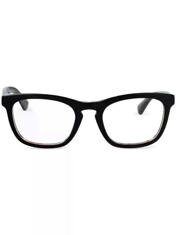 Burberry Vintage Check-detail Glasses - Black