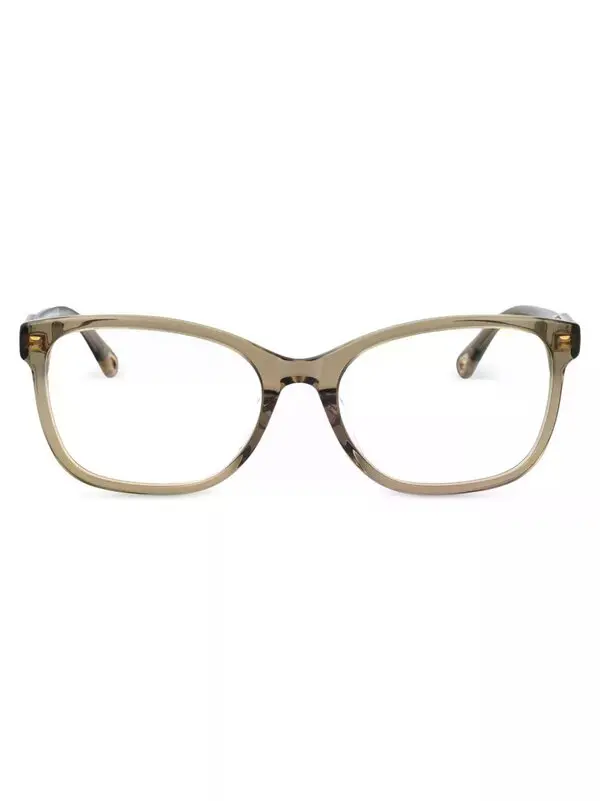 Chloé Square-frame Glasses - Green