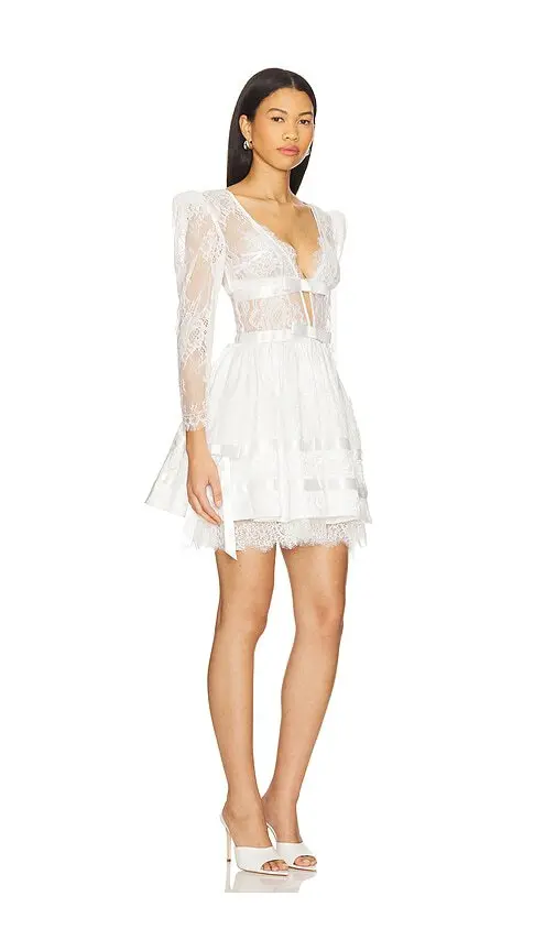 Buy For Love & Lemons Annabelle Lace Mini Dress - Cream At 64% Off |  Editorialist