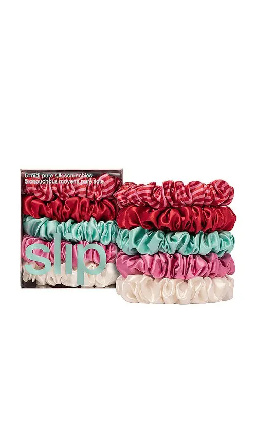 Slip Set Of 5 Midi Scrunchies - Gelati