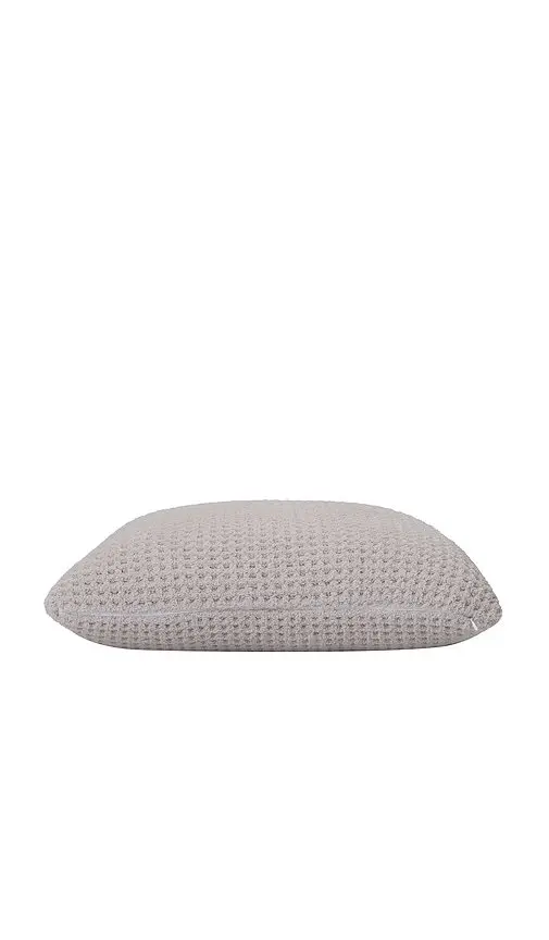 Barefoot Dreams Cozychic Waffle Pillow In Taupe,grey