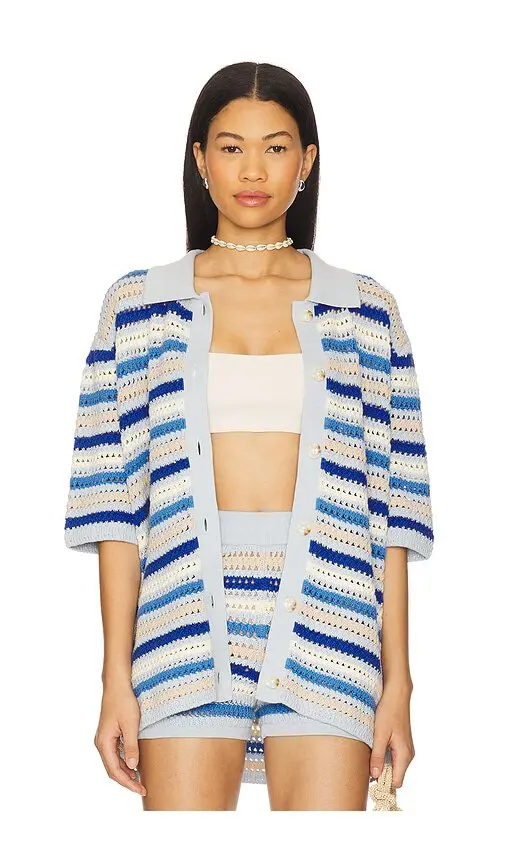 LOVERS AND FRIENDS Lucia Cardigan - Blue Multi