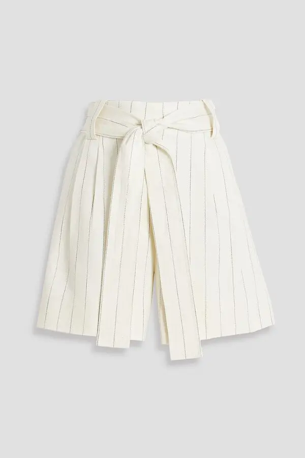 A.L.C. Dempsey Pinstriped Canvas Shorts