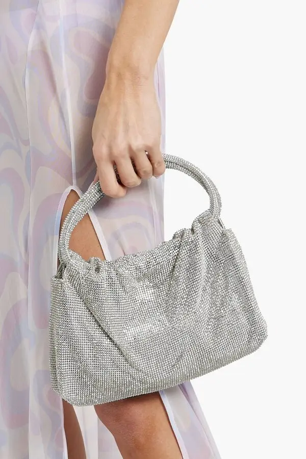 Simkhai Ellerie Crystal-embellished Satin Tote
