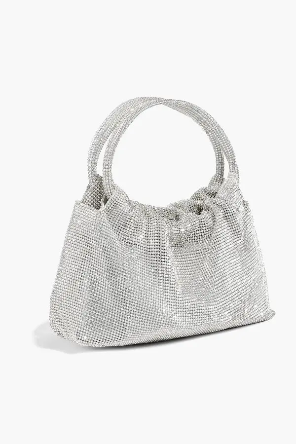Simkhai Ellerie Crystal-embellished Satin Tote