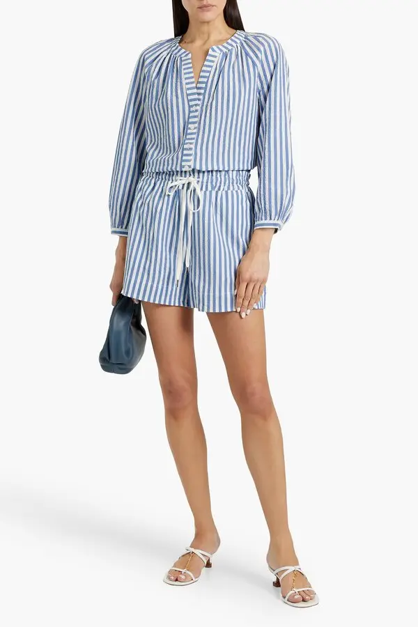 Veronica Beard Judith Striped Top