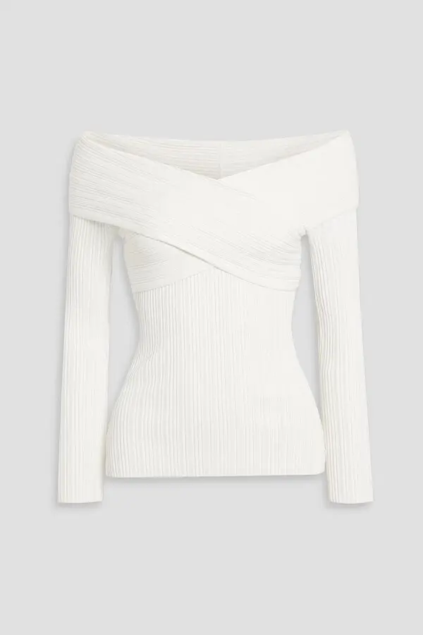 Veronica Beard Yesenia Off-the-shoulder Top - Off-white