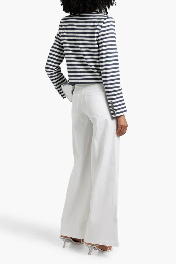 Veronica Beard Isa Striped Woven Jacket