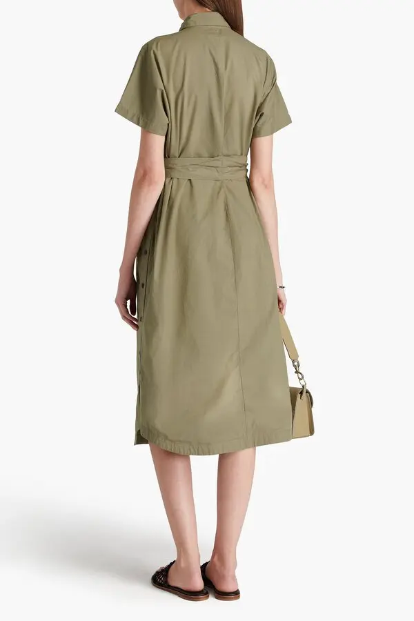 green emerald velvet dress Derek Lam 10 Crosby Womens Philippa Midi Dress, 4, Green