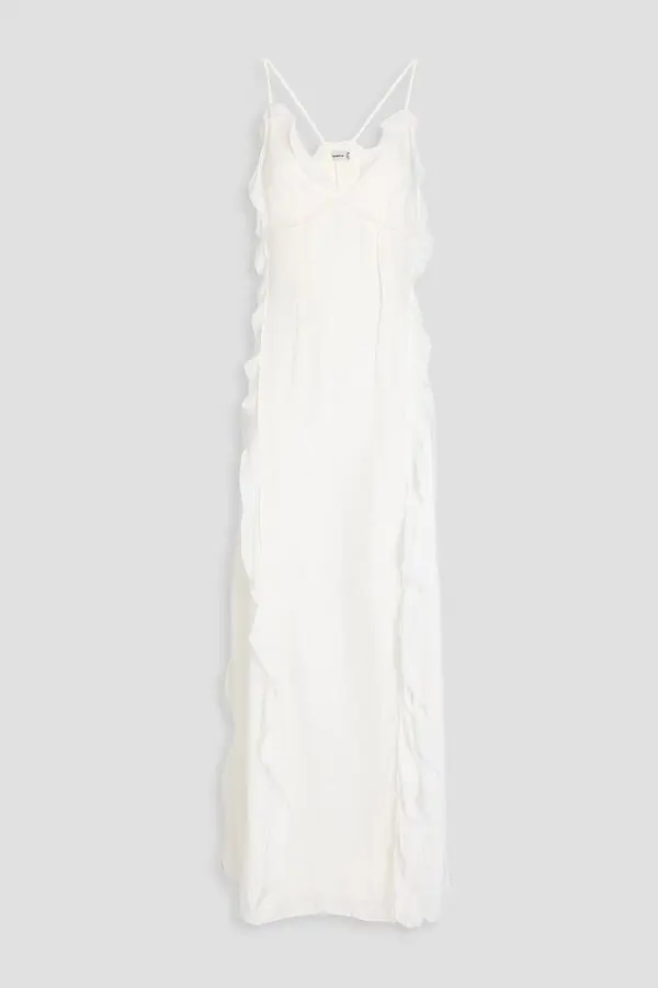Simkhai Emily Cupro-blend Crepe Maxi Dress