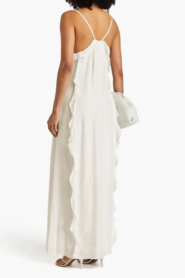 Simkhai Emily Cupro-blend Crepe Maxi Dress