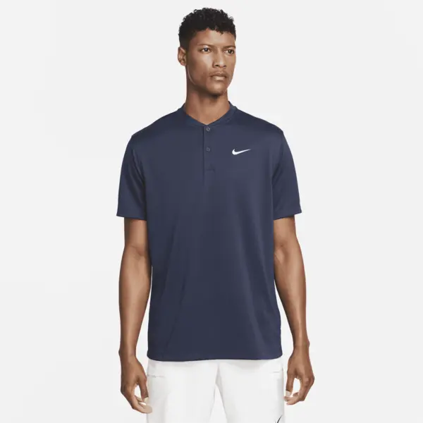 Nike Court Dri-fit Tennis Blade Polo - Blue