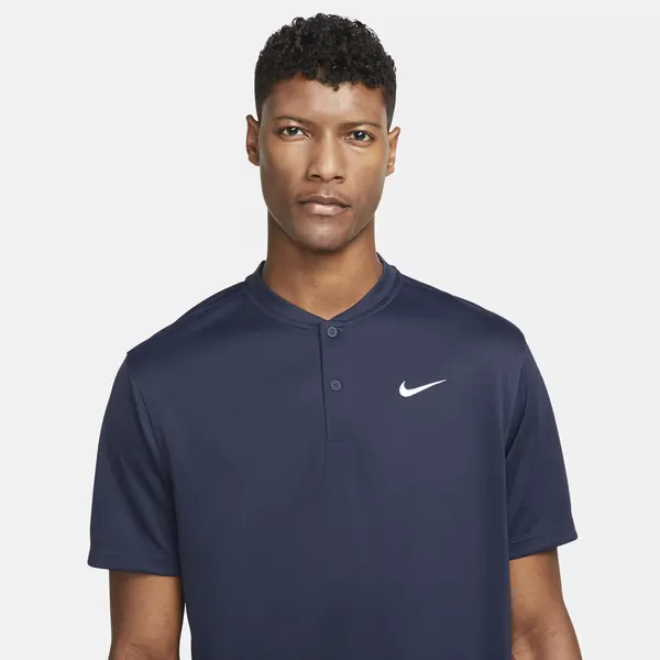 Nike Court Dri-fit Tennis Blade Polo - Blue