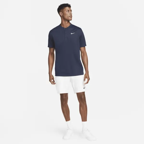 Nike Court Dri-fit Tennis Blade Polo - Blue