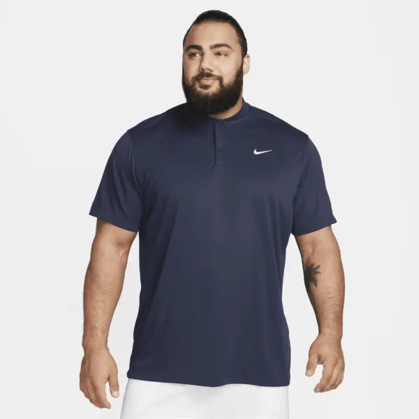 Nike Court Dri-fit Tennis Blade Polo - Blue