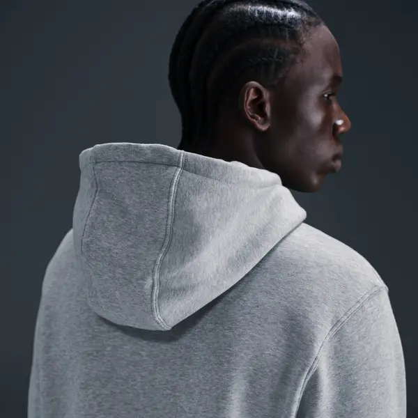 Nike Club Pullover Fleece Hoodie - Grey