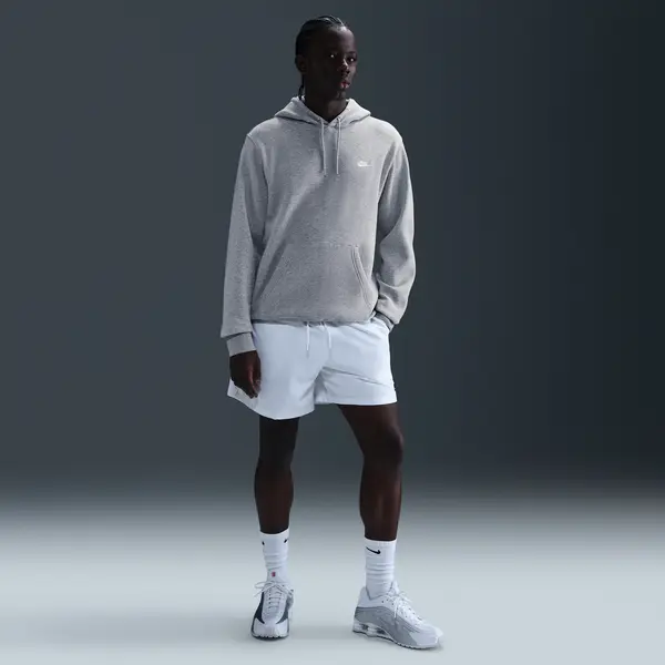 Nike Club Pullover Fleece Hoodie - Grey