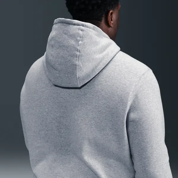 Nike Club Pullover Fleece Hoodie - Grey