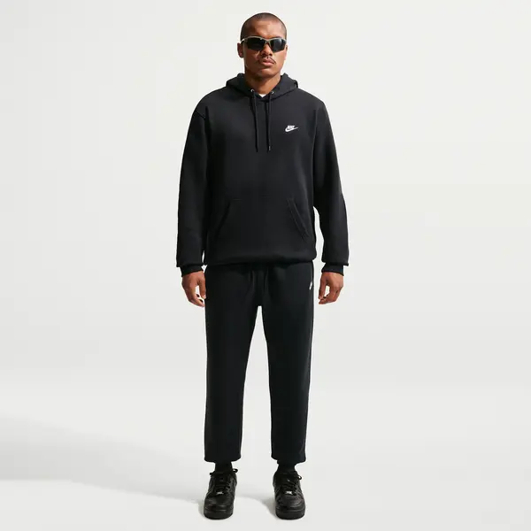 Nike Club Pullover Fleece Hoodie - Black