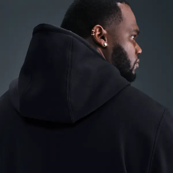 Nike Club Pullover Fleece Hoodie - Black