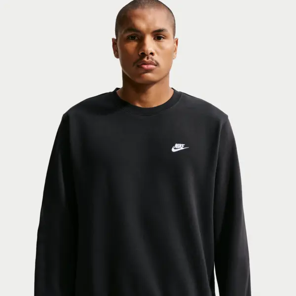 Nike Club Fleece Crew - Black