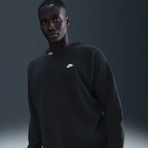 Nike Club Fleece Crew - Black