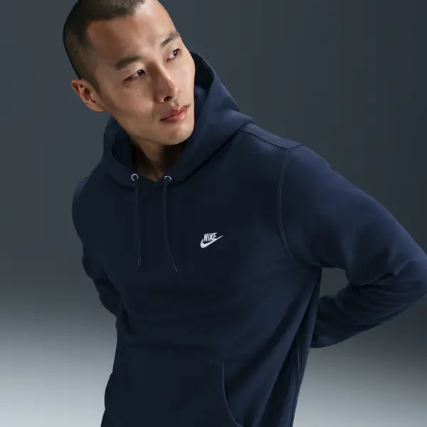 Nike Club Pullover Fleece Hoodie - Blue