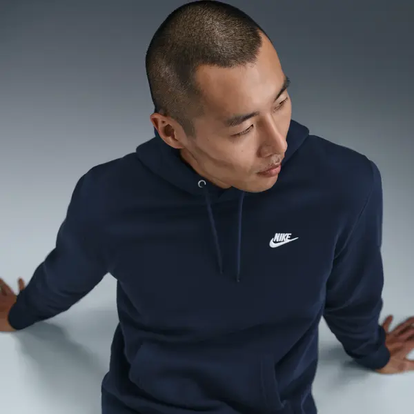 Nike Club Pullover Fleece Hoodie - Blue