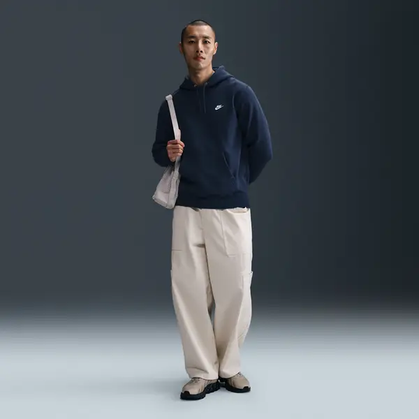 Nike Club Pullover Fleece Hoodie - Blue