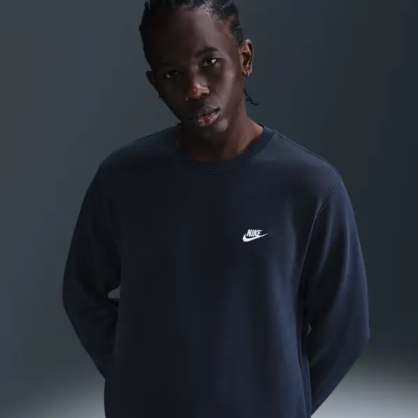 Nike Club Fleece Crew - Blue