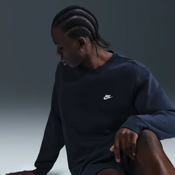 Nike Club Fleece Crew - Blue