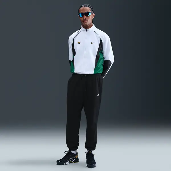 Nike Club Cuffed Brushed Fleece Pants - Black