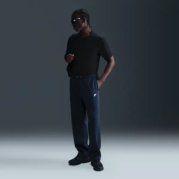 Nike Club Open-hem Fleece Pants - Blue