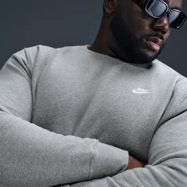 Nike Club Fleece Crew - Grey