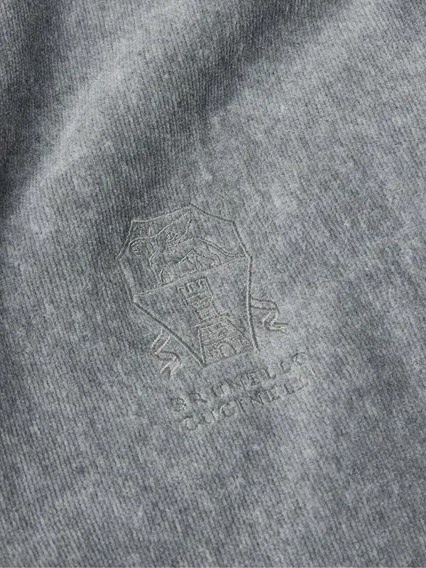Brunello Cucinelli Cotton-chenille Bathrobe - Gray