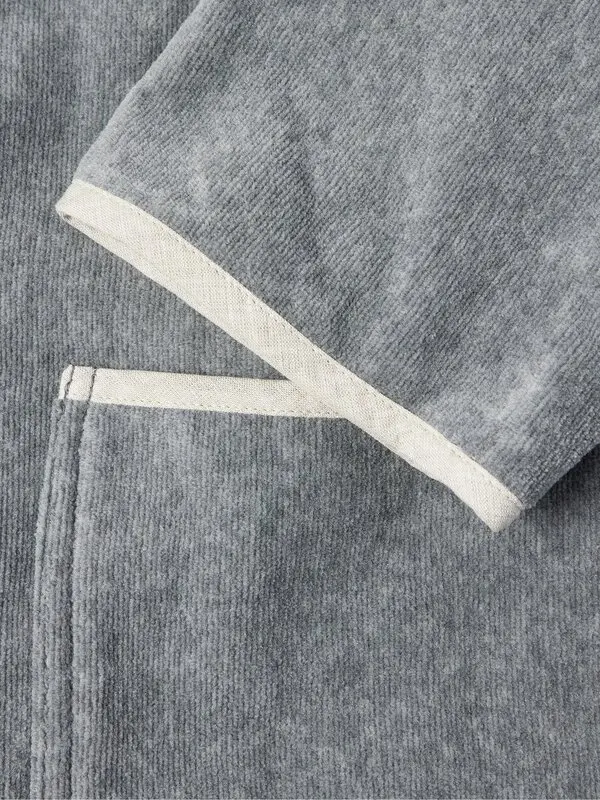 Brunello Cucinelli Cotton-chenille Bathrobe - Gray