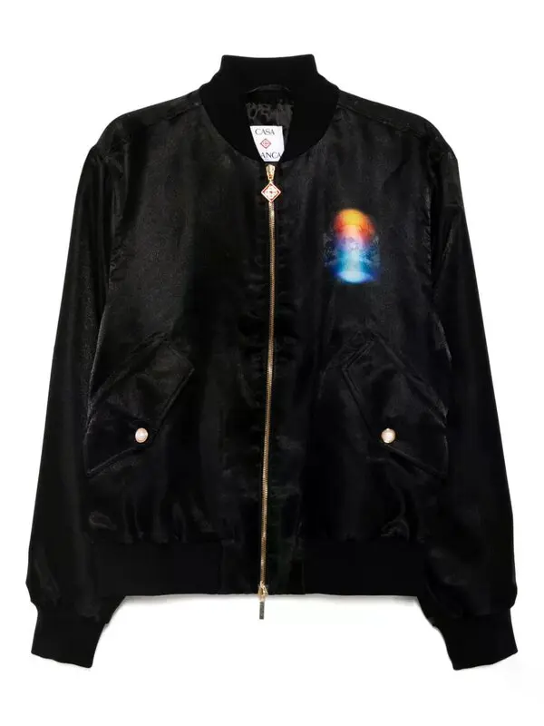 Casablanca Gradient Bomber Jacket - Black