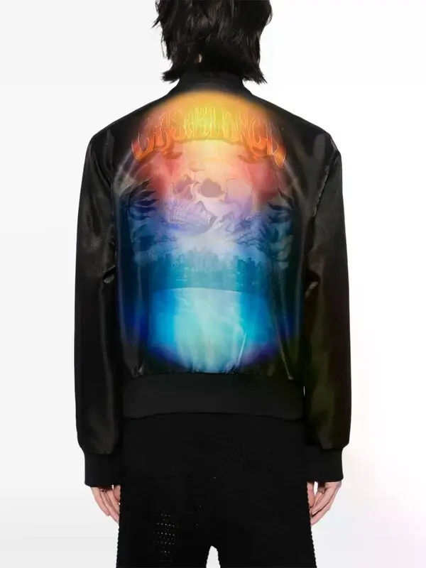 Casablanca Gradient Bomber Jacket - Black