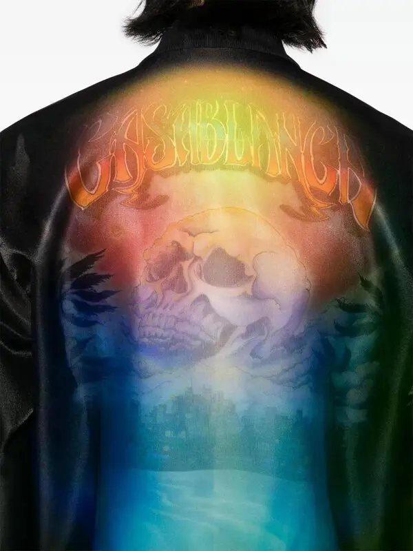 Casablanca Gradient Bomber Jacket - Black