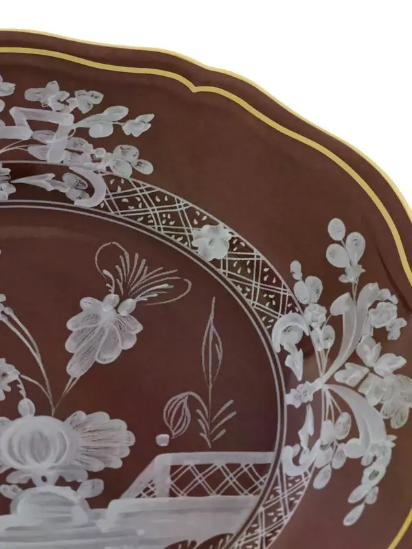 GINORI 1735 Oriente Decorative Porcelain Plate - Brown