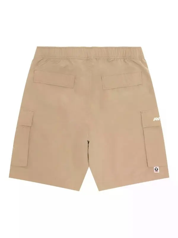 AAPE BY *A BATHING APE Logo-print Cargo Shorts - Neutrals