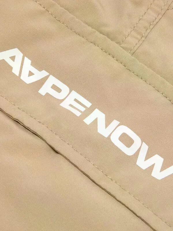 AAPE BY *A BATHING APE Logo-print Cargo Shorts - Neutrals
