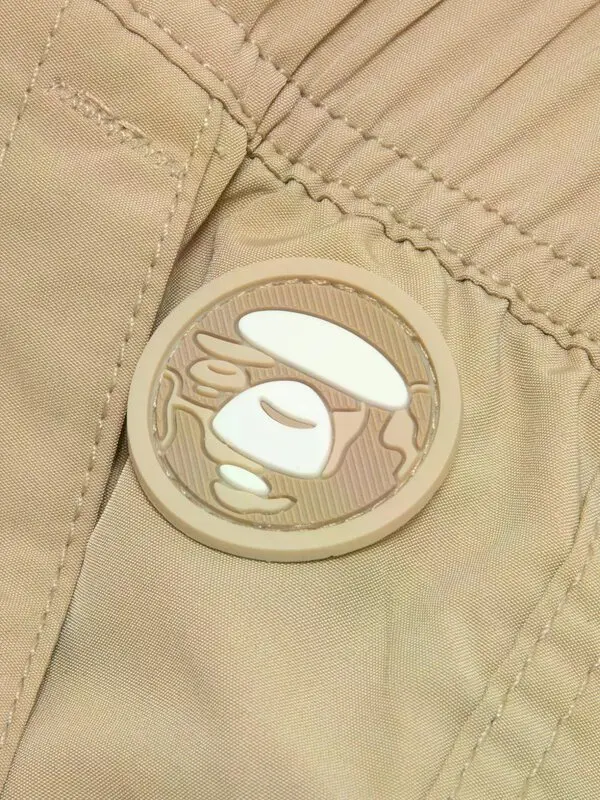 AAPE BY *A BATHING APE Logo-print Cargo Shorts - Neutrals