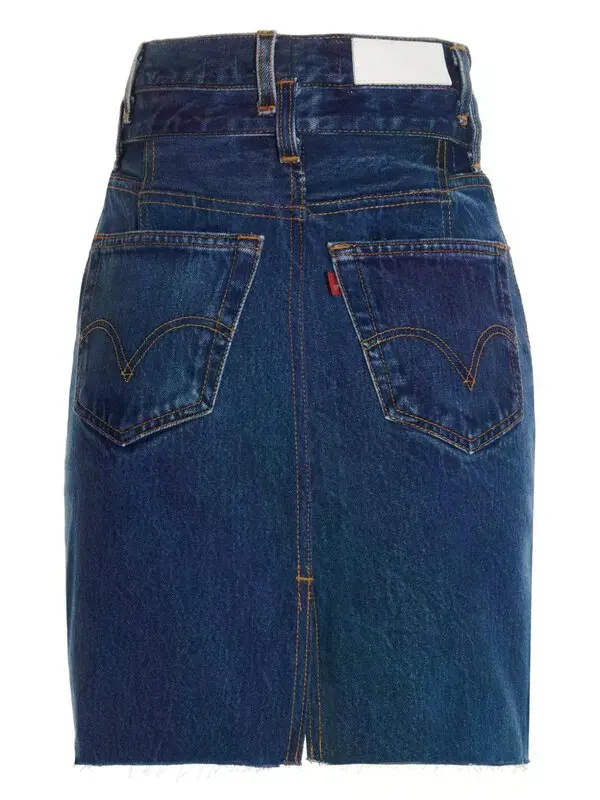 RE/DONE High-waisted Denim Skirt