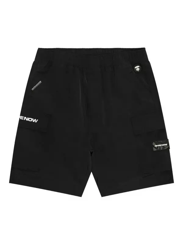 AAPE BY *A BATHING APE Logo-print Cargo Shorts - Black