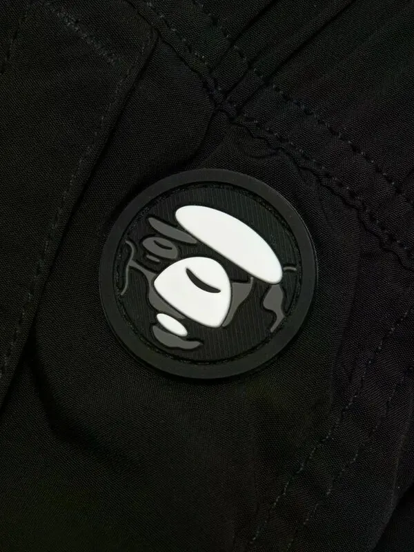 AAPE BY *A BATHING APE Logo-print Cargo Shorts - Black
