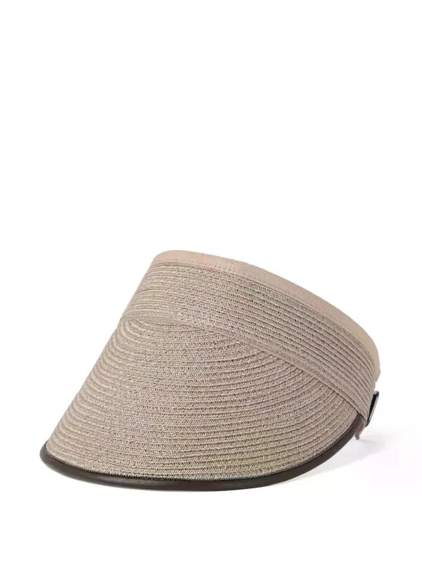 Brunello Cucinelli Woven Visor - Neutrals