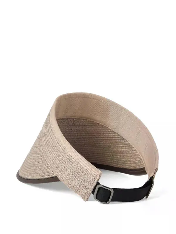 Brunello Cucinelli Woven Visor