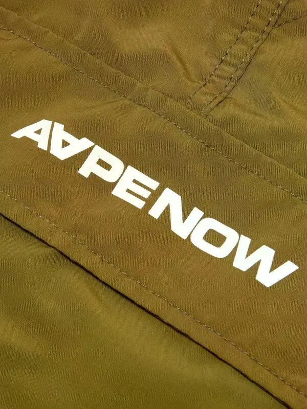 AAPE BY *A BATHING APE Logo-print Cargo Shorts - Green